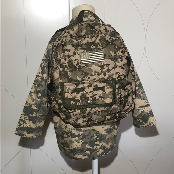 Costumes | Army Ranger Jacket Backpack Set Digital Camo Xs | Poshmark
